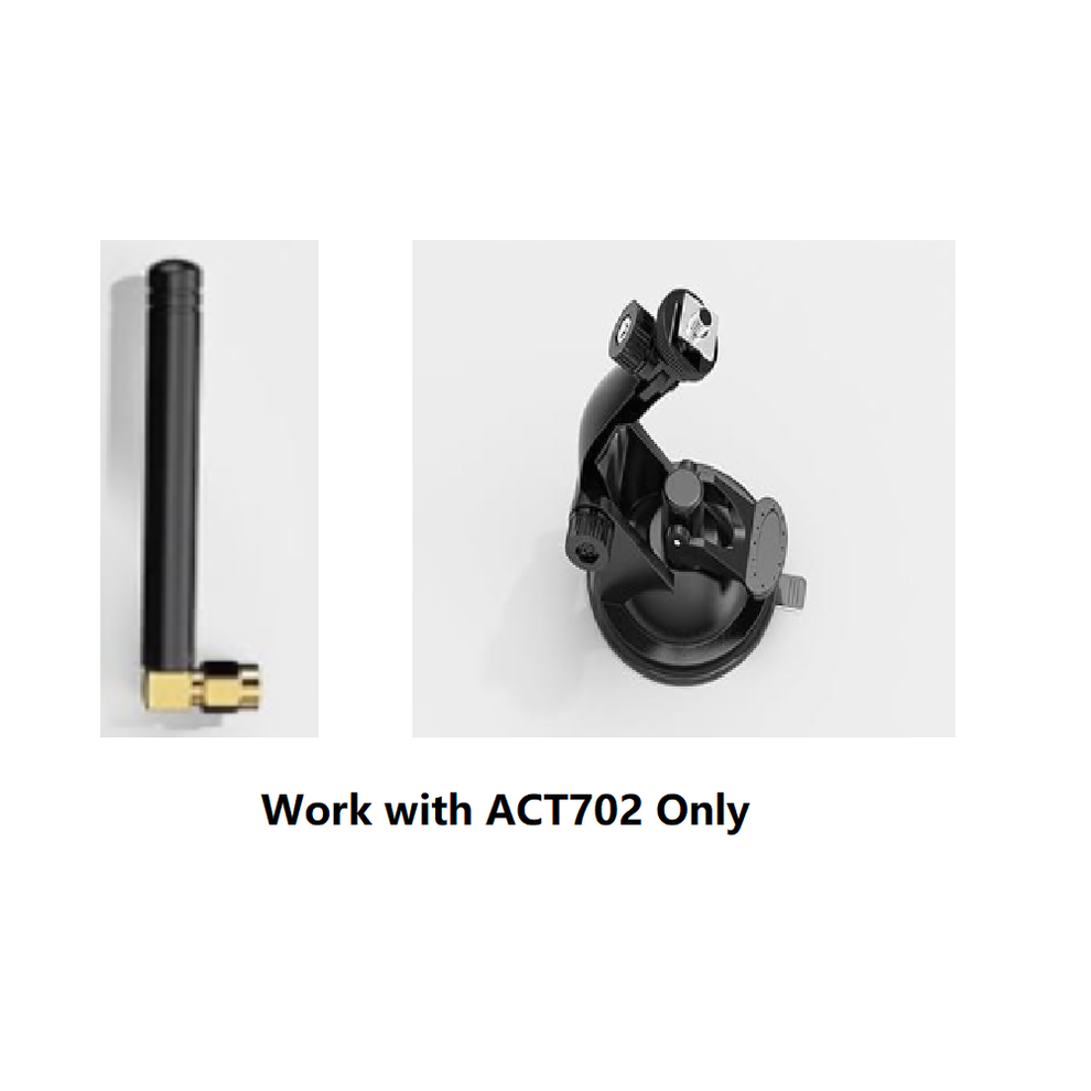 (Work with ACT702 only) eRapta Antenna with Suction Cup Bracket